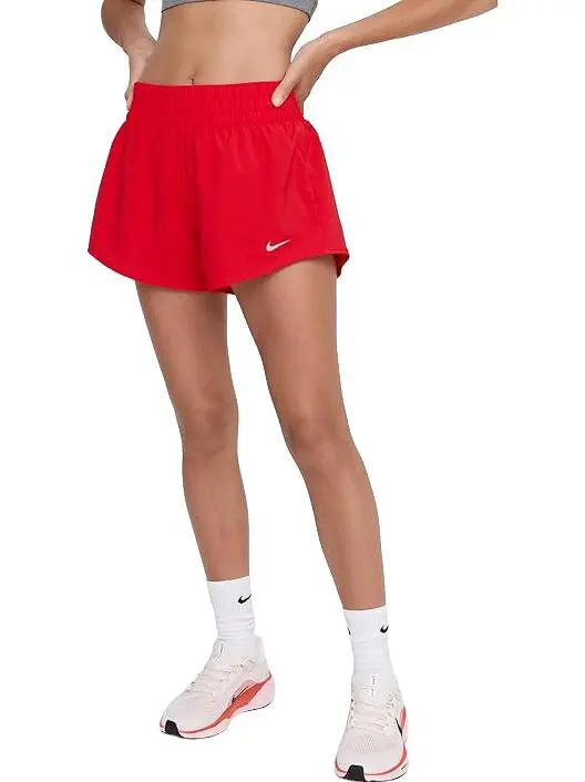 Nike Dri-fit Mid-rise 3 Brief-lined Shorts - Red