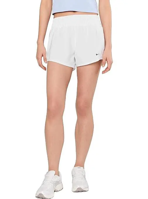 Nike Dri-fit Mid-rise 3 Brief-lined Shorts - White