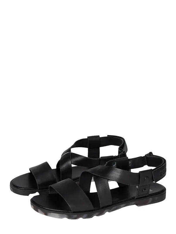 Sorel Ella Iii Crisscross Sandals - Black