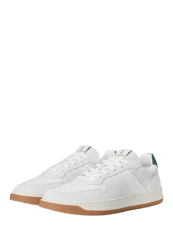 Greats Ironside Suede And Leather Lace-up Sneakers - White