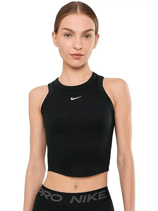 Nike Dri-fit Cropped Tank Top - Black