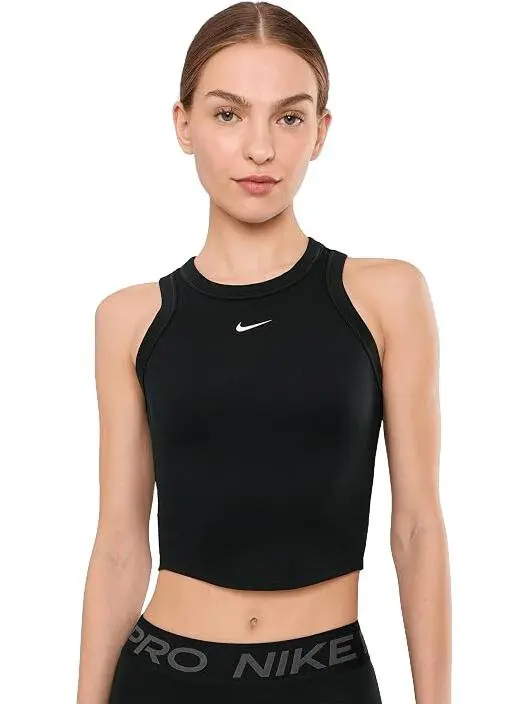 Nike Dri-fit Cropped Tank Top - Black