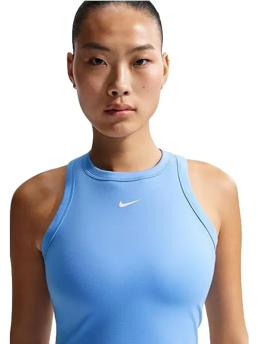 Nike Dri-fit Cropped Tank Top - Blue