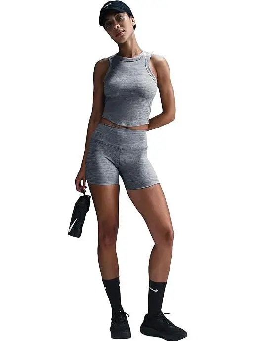 Nike Dri-fit Cropped Tank Top - Gray
