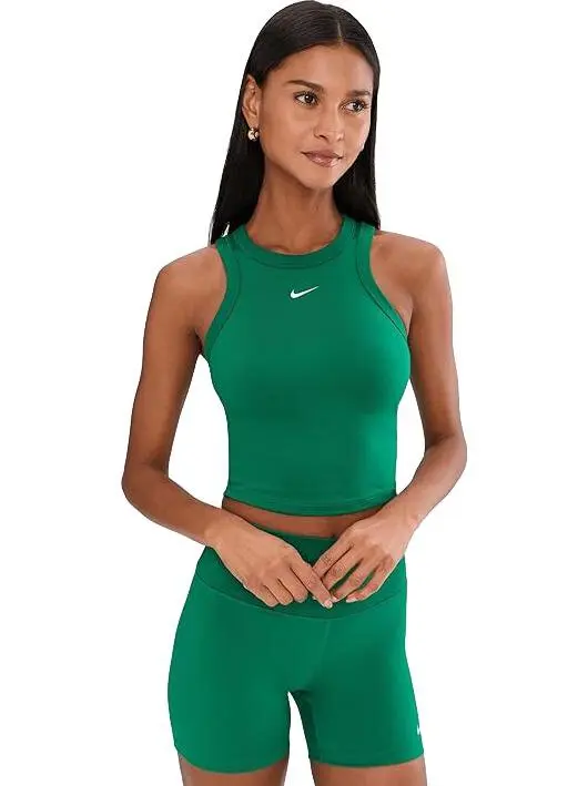 Nike Dri-fit Cropped Tank Top - Green