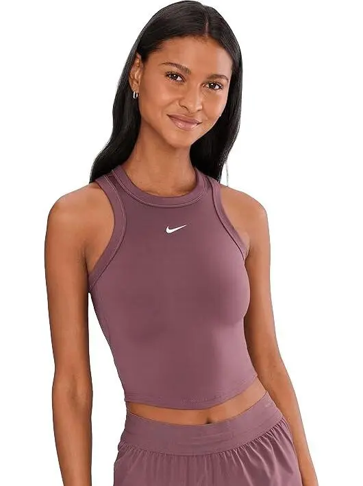 Nike Dri-fit Cropped Tank Top - Purple