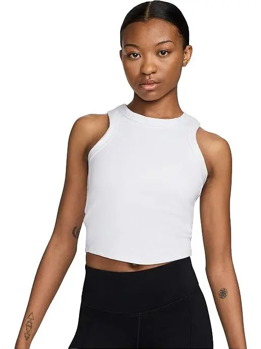Nike Dri-fit Cropped Tank Top - White