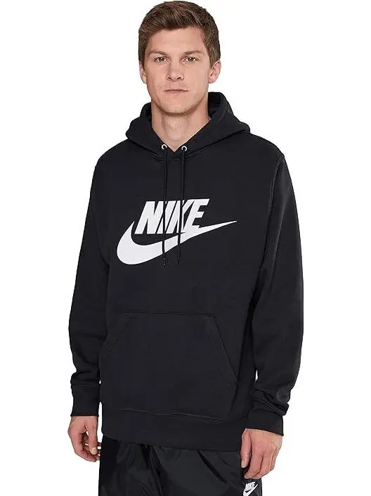Nike Club Fleece Pullover Hoodie - Black