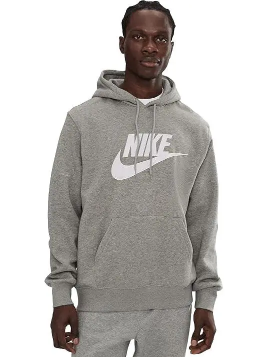 Nike Club Fleece Pullover Hoodie - Gray