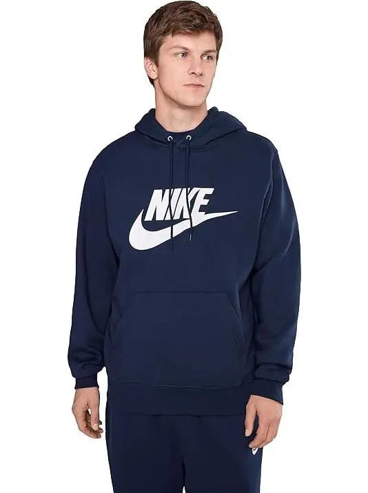 Nike Club Fleece Pullover Hoodie - Navy