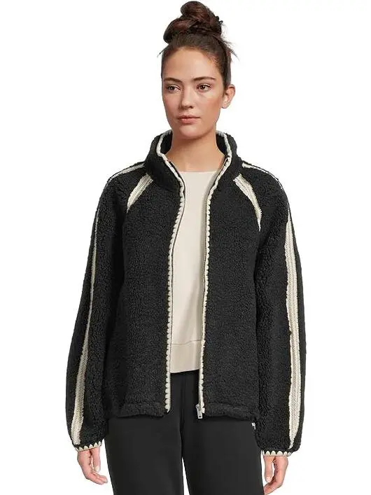 UGG Nikia Crochet Uggfluff Jacket - Black