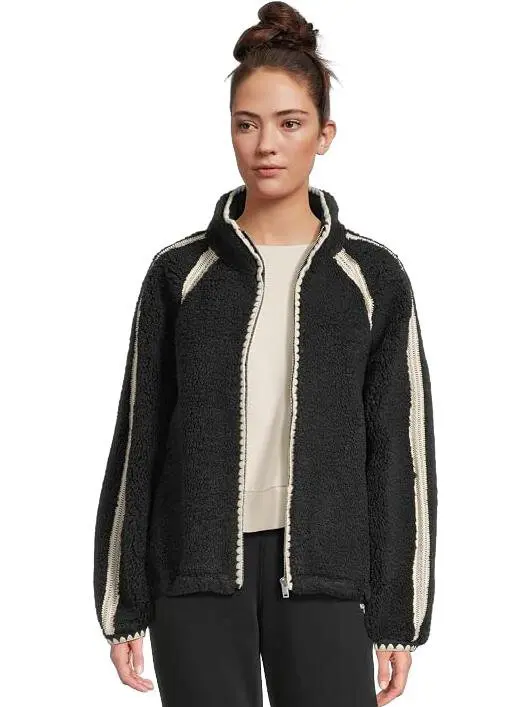 UGG Nikia Crochet Uggfluff Jacket - Black
