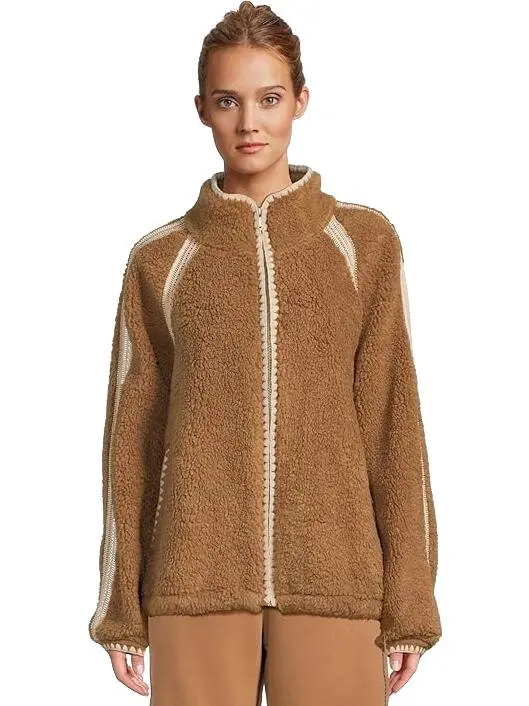 UGG Nikia Crochet Uggfluff Jacket - Brown