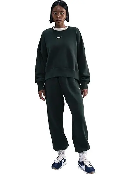 Nike Phoenix Fleece Oversized Crew Neck Sweatshirt - Green