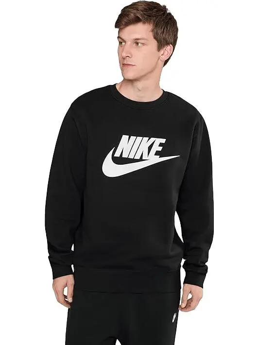 Nike Club Brushed Fleece Crewneck Sweatshirt - Black