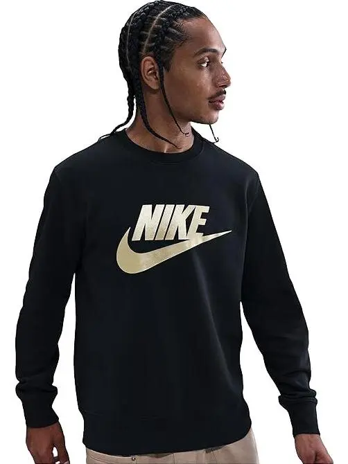 Nike Club Brushed Fleece Crew - Black