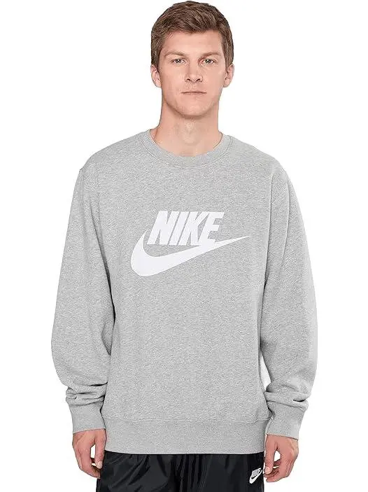 Nike Club Brushed Fleece Crew - Gray