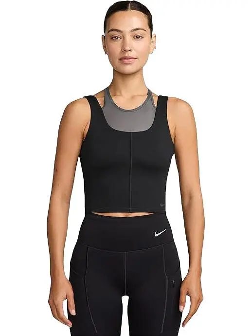 Nike Dri-fit Cropped Tank Top - Black