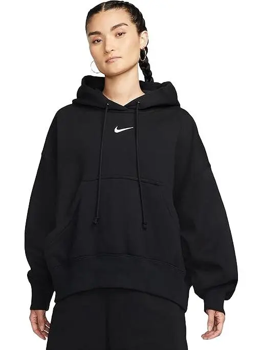 Nike Phoenix Fleece Oversized Hoodie - Black