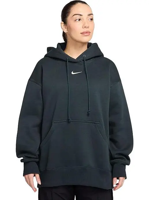 Nike Phoenix Fleece Oversized Pullover Hoodie - Green