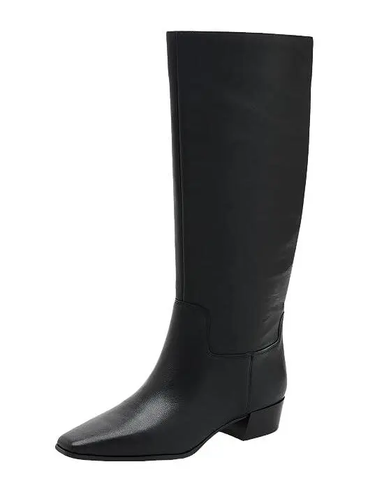 Vince Camuto Pavla Suede Knee High Boots - Black