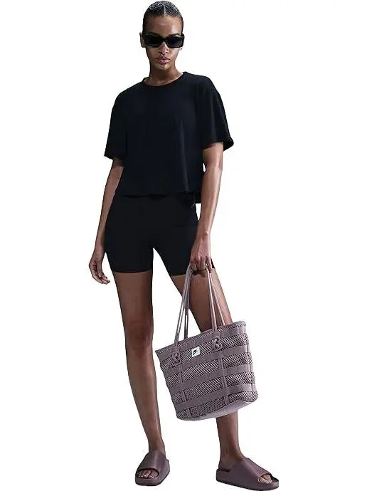 Nike Dri-fit Cropped Short-sleeve Top - Black