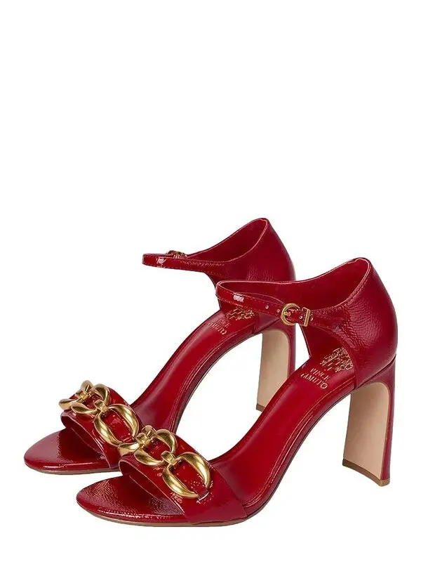 Vince Camuto Aurelia Chain Link High Heel Sandals - Orange