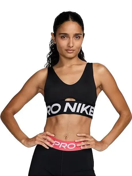 Nike Pro Indy Plunge Medium Support Bra Bra Elemental / Foam /white - Black