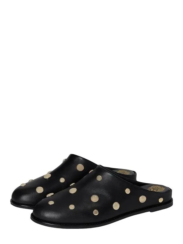 Vince Camuto Studded Flat Mule - Black