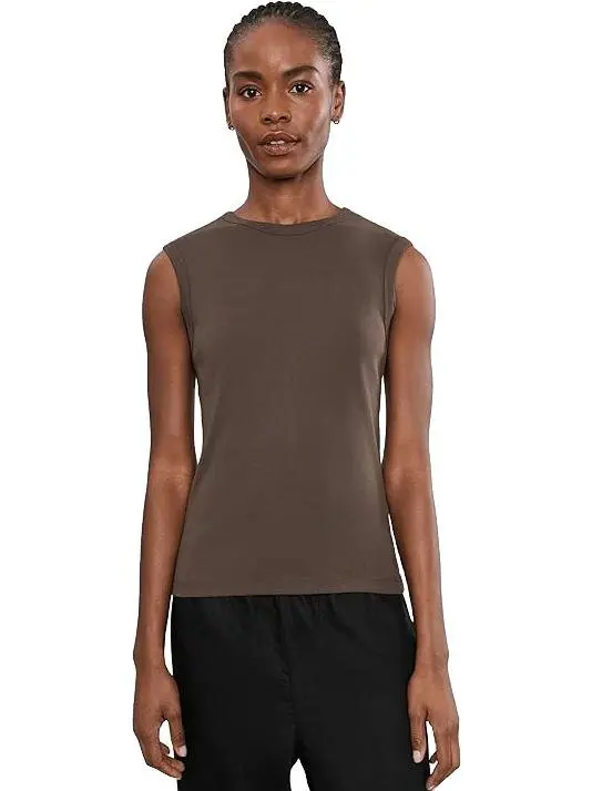 Madewell Ribbed Shell Tank - Brown