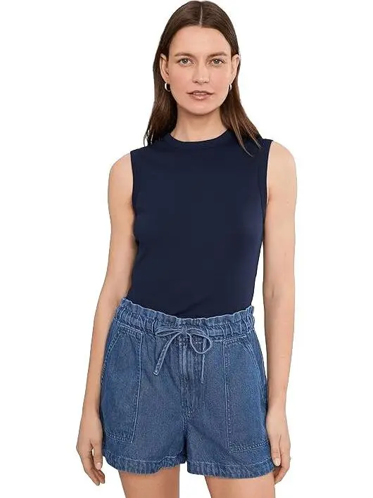 Madewell Ribbed Shell Tank - Navy
