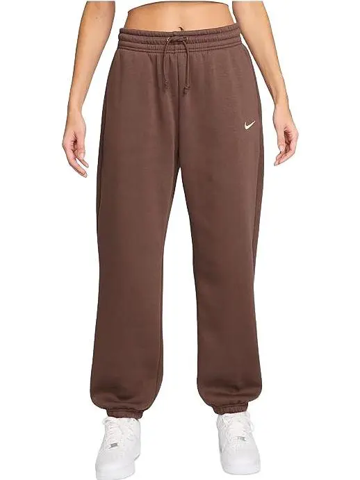 Nike Phoenix Fleece High-waisted Oversized Sweatpants - Brown