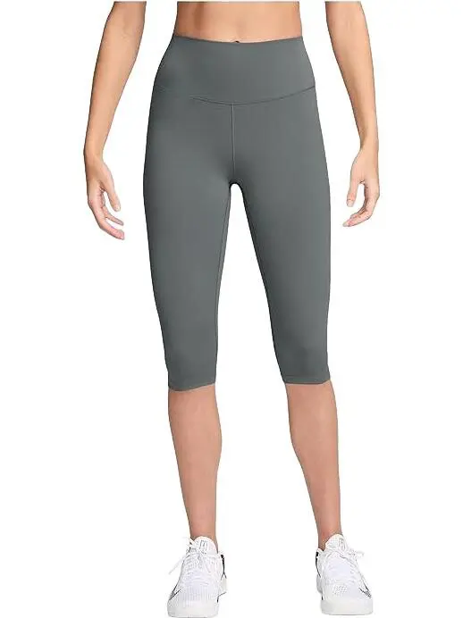 Nike Dri-fit One High-waisted Capri Leggings - Gray