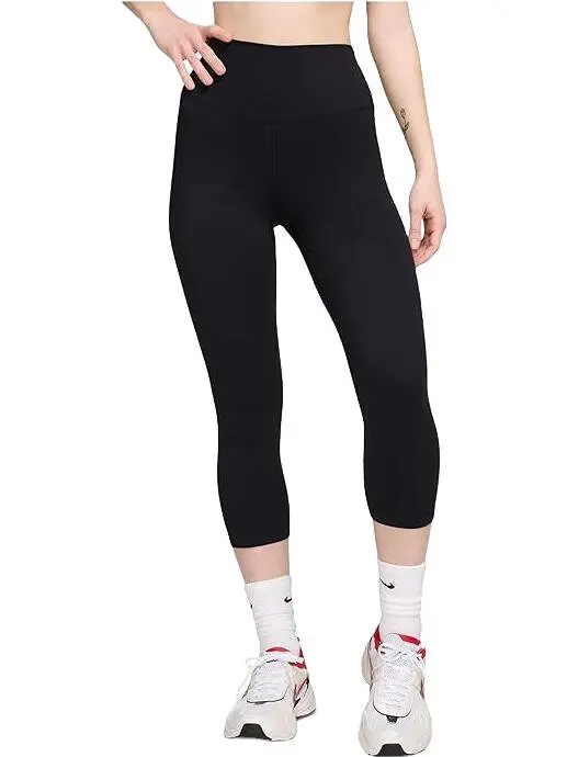 Nike High-waisted Cropped Leggings - Black
