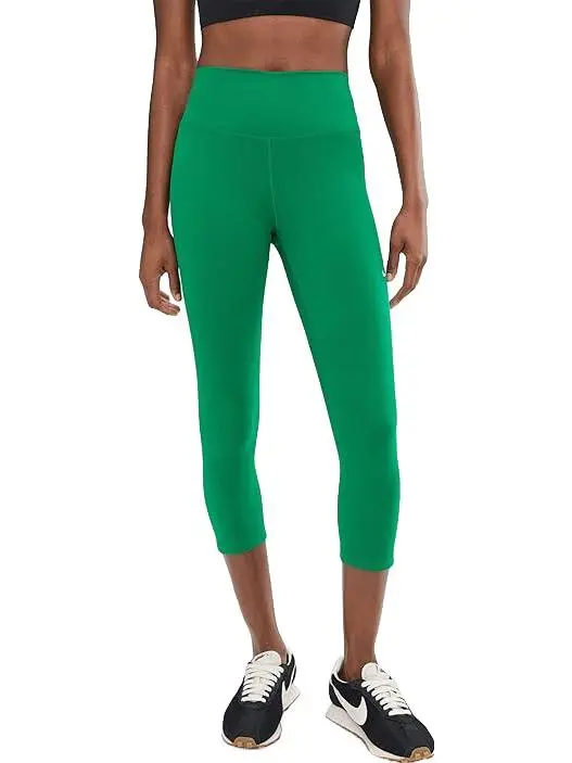 Nike High-waisted Cropped Leggings - Green
