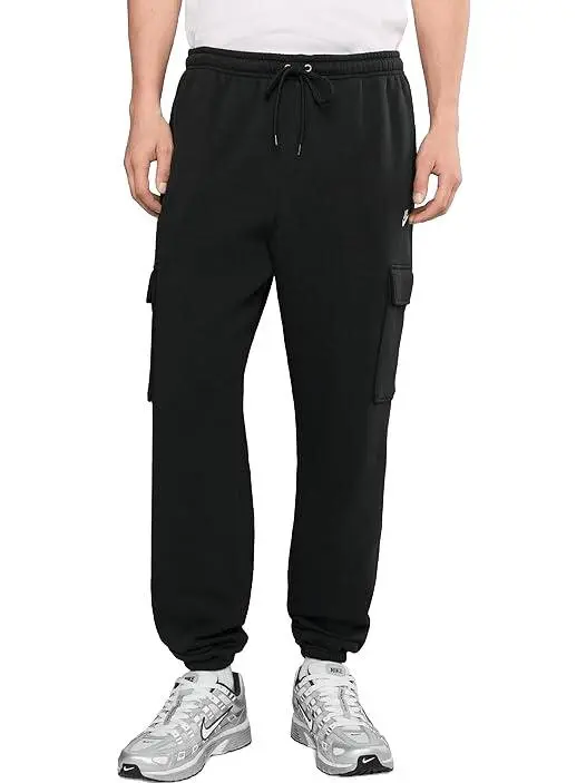 Nike Club Fleece Cargo Pants Workout Court /court /white - Black