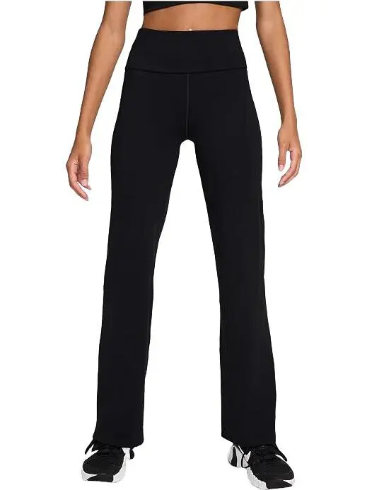 Nike Dri-fit High-waisted Fold-over Pants - Black