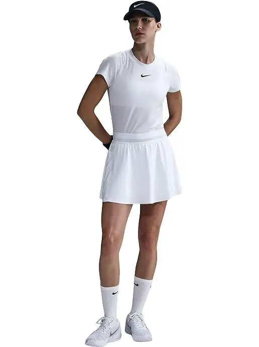 Nike Court Advantage Dri-fit Short Tennis Skirt - White/white