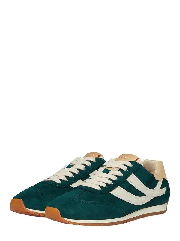 Vince Oasis Runner-w Suede Lace-up Sneakers - Bone