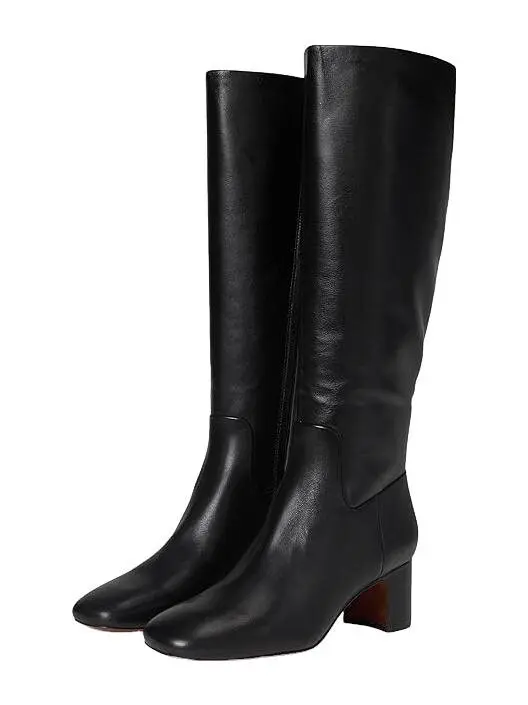 Vince Kellan Tall Zip Boot Suede - Black