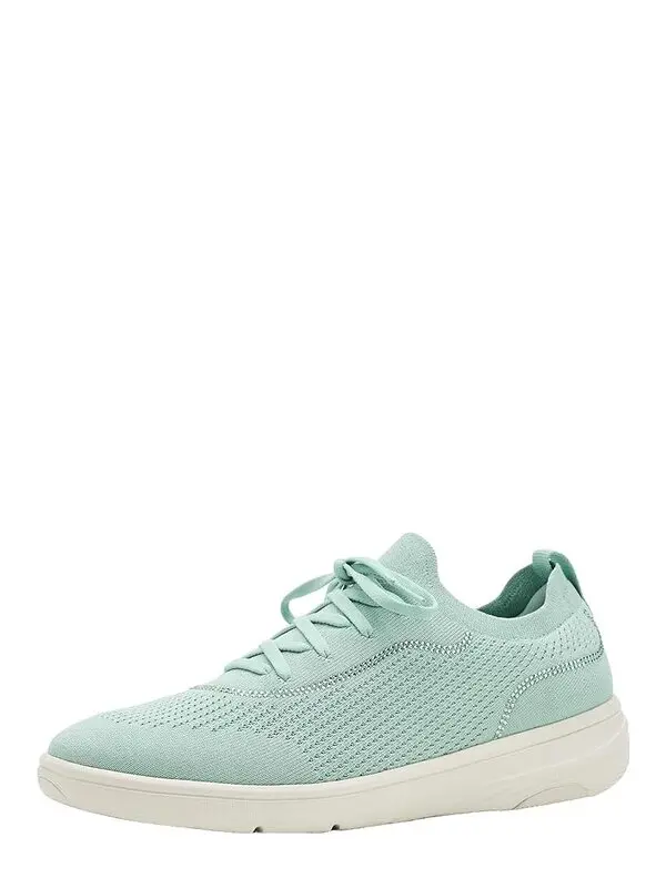 Fitflop Super-q Crystal-trim Knit Slip-on Sneakers - Blue