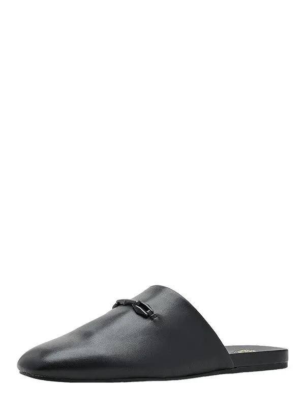 Vince Camuto Macassie Slip-on Flat Mule With Horsebit Detail - Black