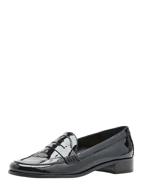 Vince Camuto Clarette Flat Penny Loafer Dress Shoes - Black