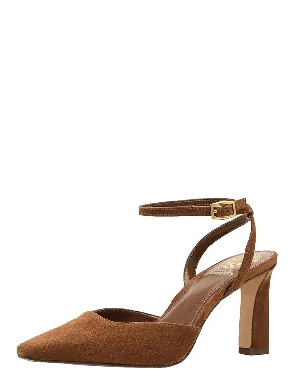 Vince Camuto Galees Ankle Strap Pump - Brown
