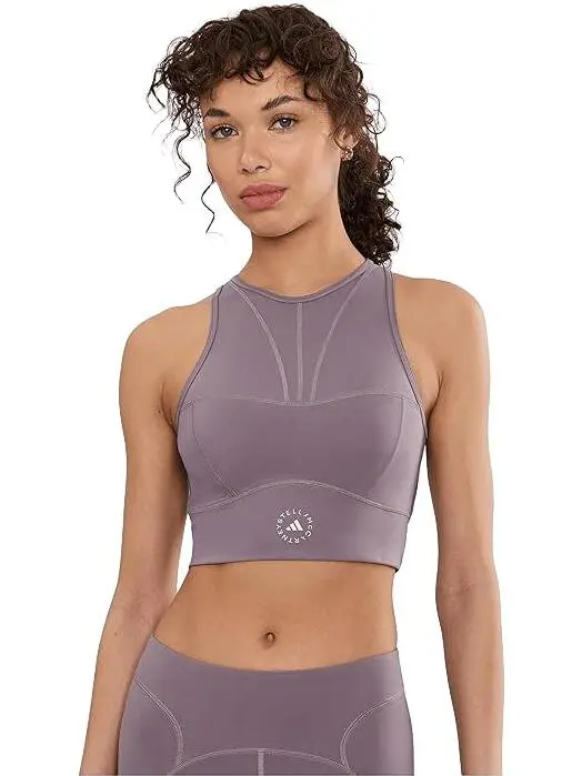 Adidas By Stella McCartney By Stella Mccartney Training Crop Top Bra - Purple