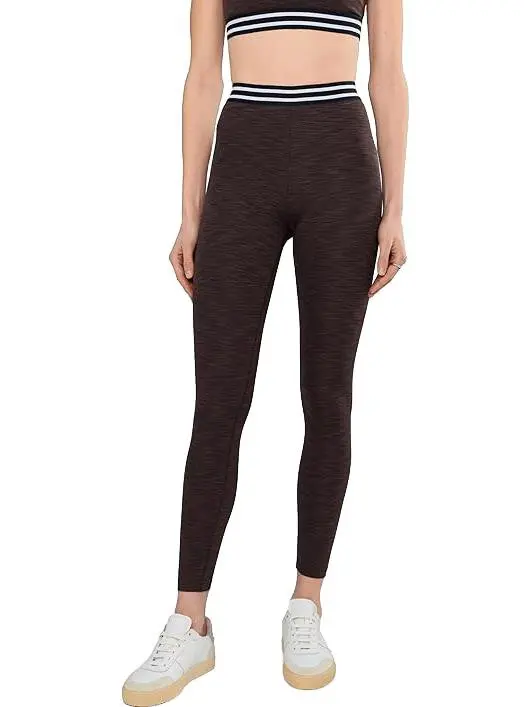 Splits59 Bailey High-waist Ribbed Active Leggings - Brown