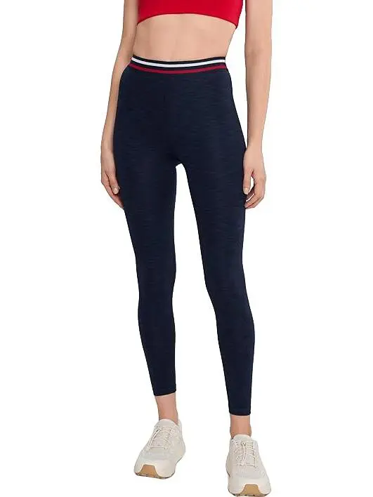 Splits59 Bailey High-waist Ribbed Active Leggings - Navy