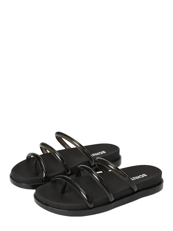 Schutz Polly Sporty Wedge Shoes - Black