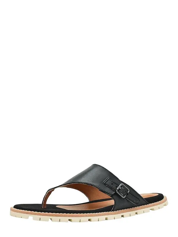 Merrell Haven Post Leather Slip-on Sandals - Black