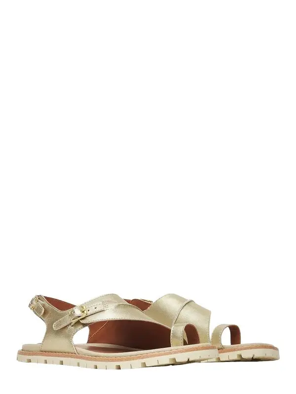 Merrell Haven Metallic Backstrap Dress Sandals - Beige